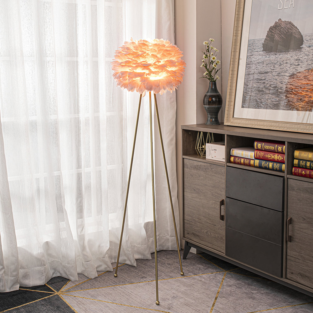 Feather tripod table lamp store